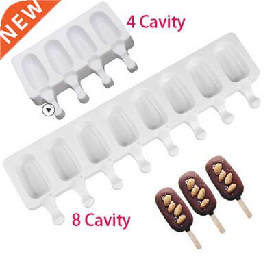 Creative 4/8 Cavity Frozen Ice Cream Mold  Popsicle
