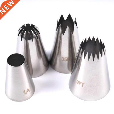 4 Pcs Large Icing Piping Nozzle Russian Pastry Tips Baking T