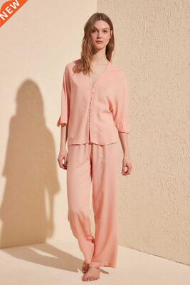 ndyol frlly vscose woven pajama set THMSS20PT0130