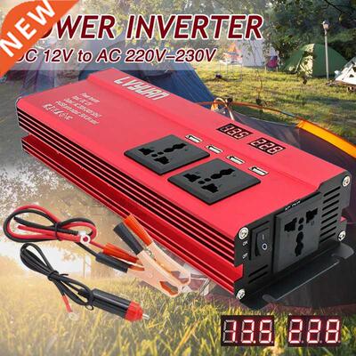 6000W Sar Car Power Inverter LED DC12/24V to AC110/220V Si