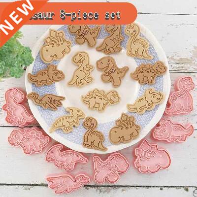 8 Pcs/set Plastic D Dinosaur Shape Cartoon Pressable