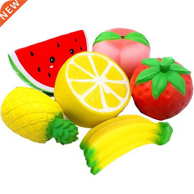 Avocado Squishy Fruit Package Peach Watermelon Banana Cake S