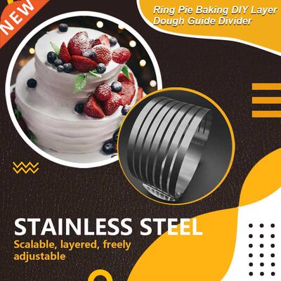 Stainless Steel Cake Slicer Ring Leveler Slicing Pastry Tool