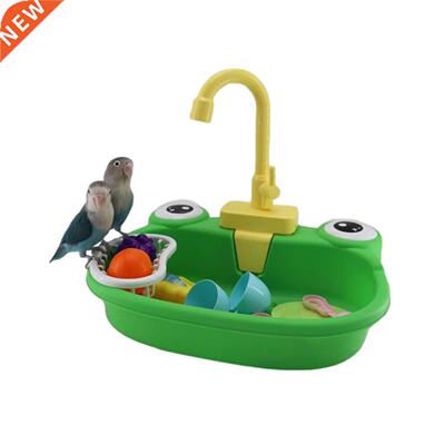 Bird Feeder Automatic Parrot Bathtub Swimming Pool Faucet