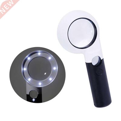 7X 20X Magnifier 9 LED Jewelry Appreciation Reading Magnifie