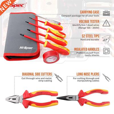 VDE Insulated Screwdriver Set 1000V S2 Magnetic Electrician