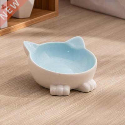 Ceramic Cat Bowl Cat Food Basin Protection Cervical Spine