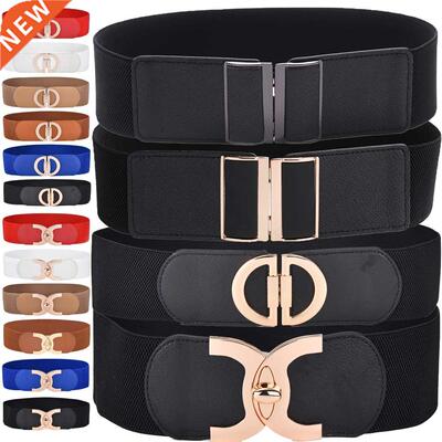 Women Wide Sretchy Belt Fashion Vintage Elastic Female Waist
