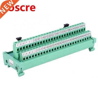 IDC-50P PLC Board Terminal Block 35mm DIN Rail Mount Signal