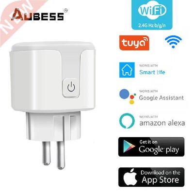 Aubess Smart WiFi Plug Adaptor 16A Remote Voice Control