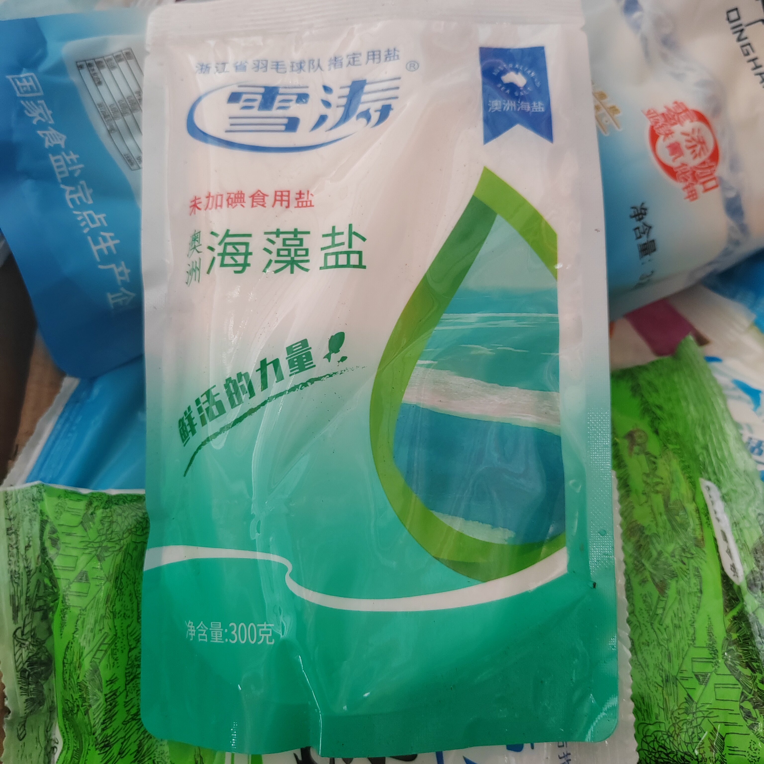 雪涛牌澳洲海藻盐300克未加碘食盐食用盐