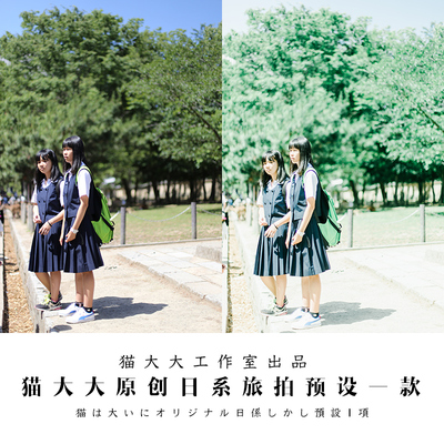 原创Lightroom调色日系日本旅拍写真人像小清新胶片滤镜PS LR预设