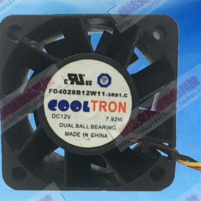 议价原装COOLTRONFD4028B12W11-3R81.C402812V7.92W散热风扇4厘米
