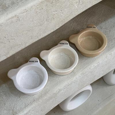 韩国BRIDGE.DOG BEARBOWL  宠物 碗盆 熊耳朵盘 原装进口保证