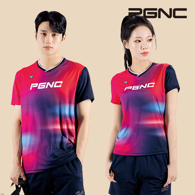 2026春夏新品PGNC韩国佩极酷羽毛球服男女款速干吸汗短袖运动T恤
