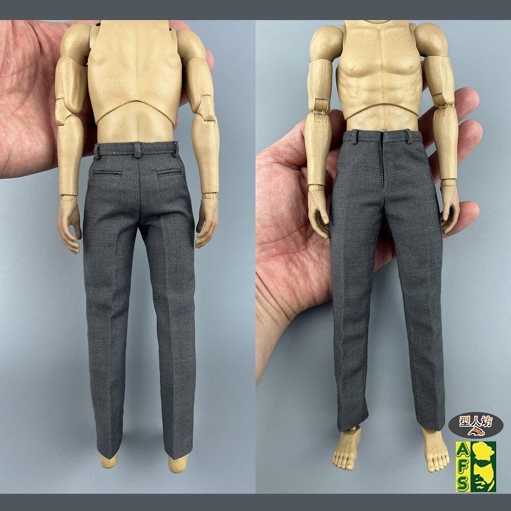 AFS型人坊 1/6兵人散件 界线耐操MB常规体型灰色修身正装西裤现货