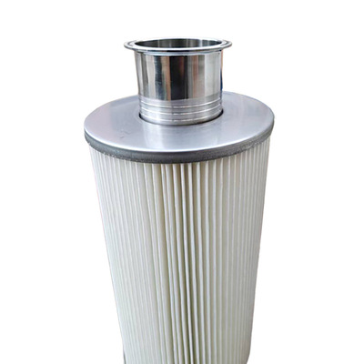 定制304不锈钢法兰快装式除尘滤筒快接卡盘法兰快卡抱箍空气滤芯