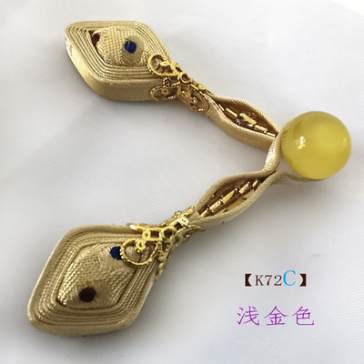 K72C汉服扣纯手工旗袍唐装艺术硬盘扣传统工艺纤红原创多色可定做