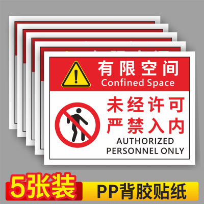 有限空间作业安全警示告知牌新版