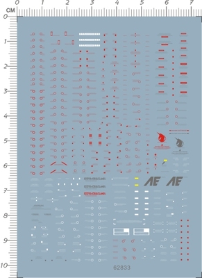 62833-506 HG RX-0 Unicorn Gundam Ver.Ka版独角兽gd水贴纸2