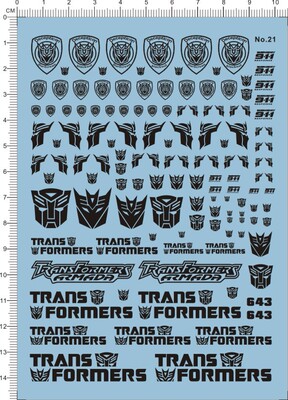 21 变形Trans Formers博派狂派各种比例模型水贴1
