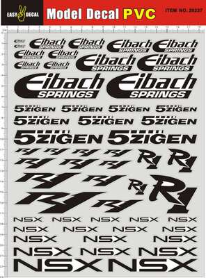 20237-Gp3 eibach springs 5zigen r1 nsx 1:10 1:12 遥控车壳贴1