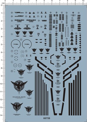 60759-406# MG 七剑 seven sword G 7剑 00 gd水贴22 现货