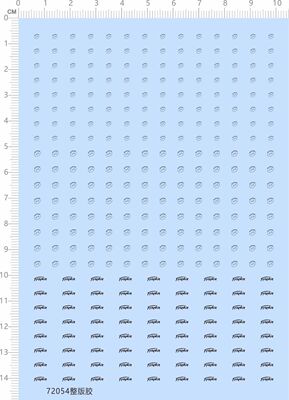 72054整版胶 FRANKIE 卡通涂鸦 模型水贴
