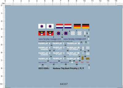 64337 1/108 Harbour Tug Boat Fairplay I III X 港口拖轮