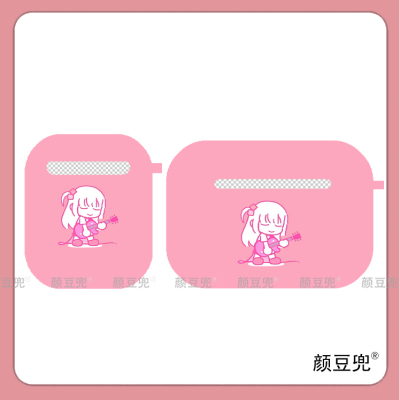 孤独摇滚 后藤一里耳机套适用 苹果airpods Pro保护套2/3三代耳机套 硅胶软壳 动漫周边同款 透明BOCCHI ROCK