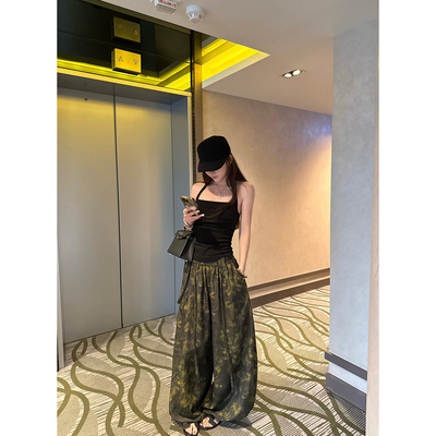 Here yaya shop 5.21 20:00中古感时髦街头调调ji致舒适感垂垂裤