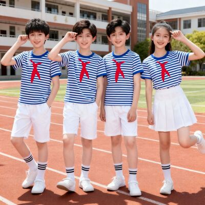 幼儿园小学生运动会班服短袖T恤