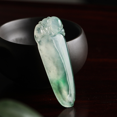 2.23羊子珠宝天生冰种养灵猴献瑞