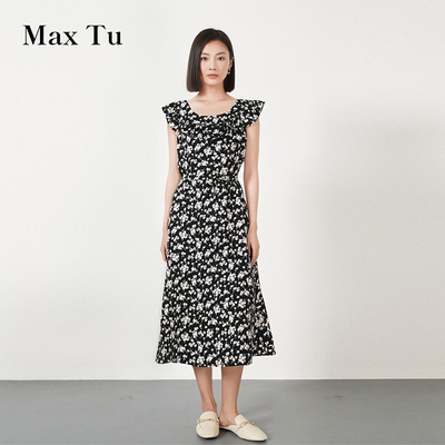 MaxTu女装夏新收腰显瘦连衣裙