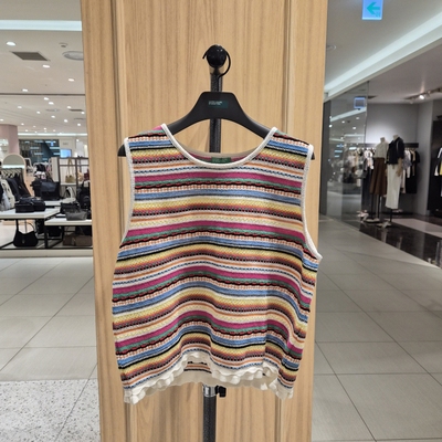 COTA 韩国代购 BENETTON 2026春 时尚针织背心 BAKP74-631 6E04
