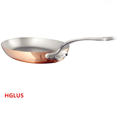 法国Mauviel1830铜不锈钢煎锅平底锅煎鱼锅椭圆直径35公分宽23