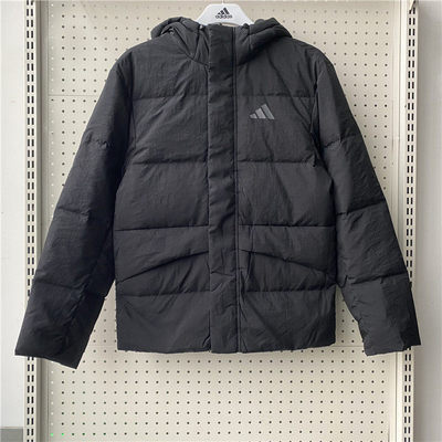 Adidas/阿迪达斯LINEAR男士连帽运动耐穿羽绒服KQ5519