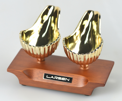 Larsen烟斗专用搁置架 实木烟斗架 镀银镀金