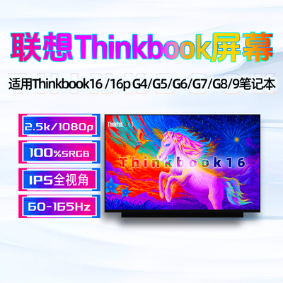 联想Thinkbook 16+/16p G4+GEN5+G6+G7+G8+G9 IRL/AHP 笔记本屏幕