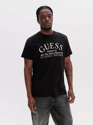 GUESS新品2025年春夏季男女款大三角宽松短袖T恤