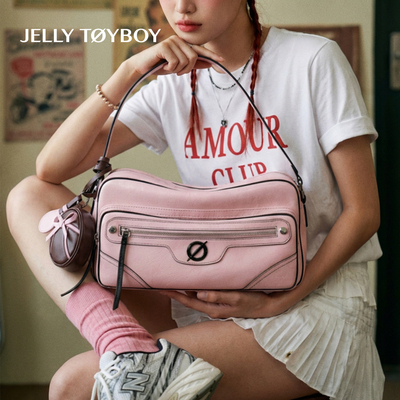 【新品】JTB极光吐司包.小众粉色腋下包女相机包机车包斜挎手提包