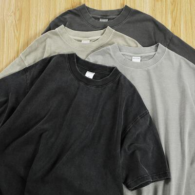 280g重磅做旧水洗短袖T恤