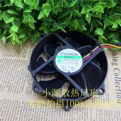 建准SUNON 9cm 9025 4针磁浮风扇 KDE1209PTVX 12V 4.4W 圆形