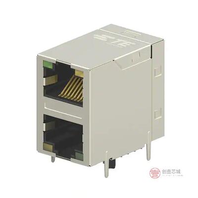 原装正品2301997-7全新CONN JACK 2PORT 1000 BASE-T PCB