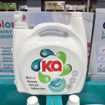 进口王子KA护色不伤衣物亮彩洗衣液浓缩5L除菌除螨除臭留香久山姆