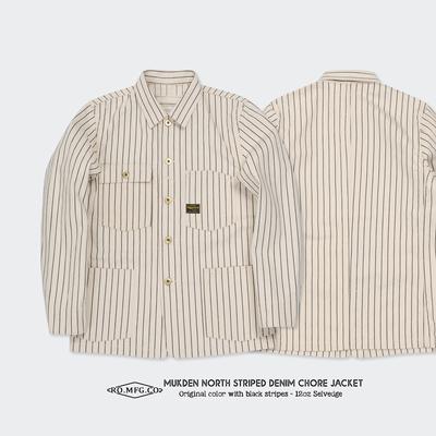 Ranger Overall 美式复古12oz条纹 经典五袋工装牛仔夹克原色赤耳