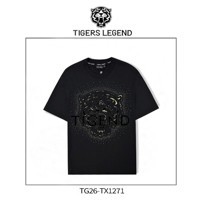 TIGERSLEGEND潮牌烫金烫钻百搭
