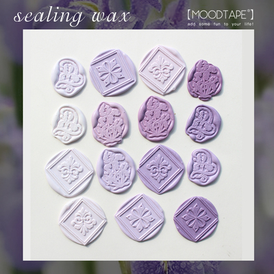 moodtape复古鸢尾花封印信异形双层火漆章mood手帐印章