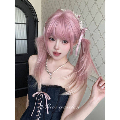 甜美气质少女感渐变直发jk全头套