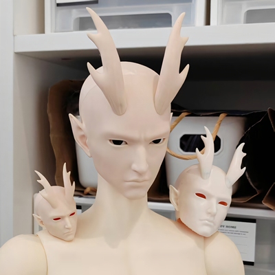 【小羊失眠】3D打印BJD菩萨头 龙爹bjd娃头 cos敖光高强抗黄树脂